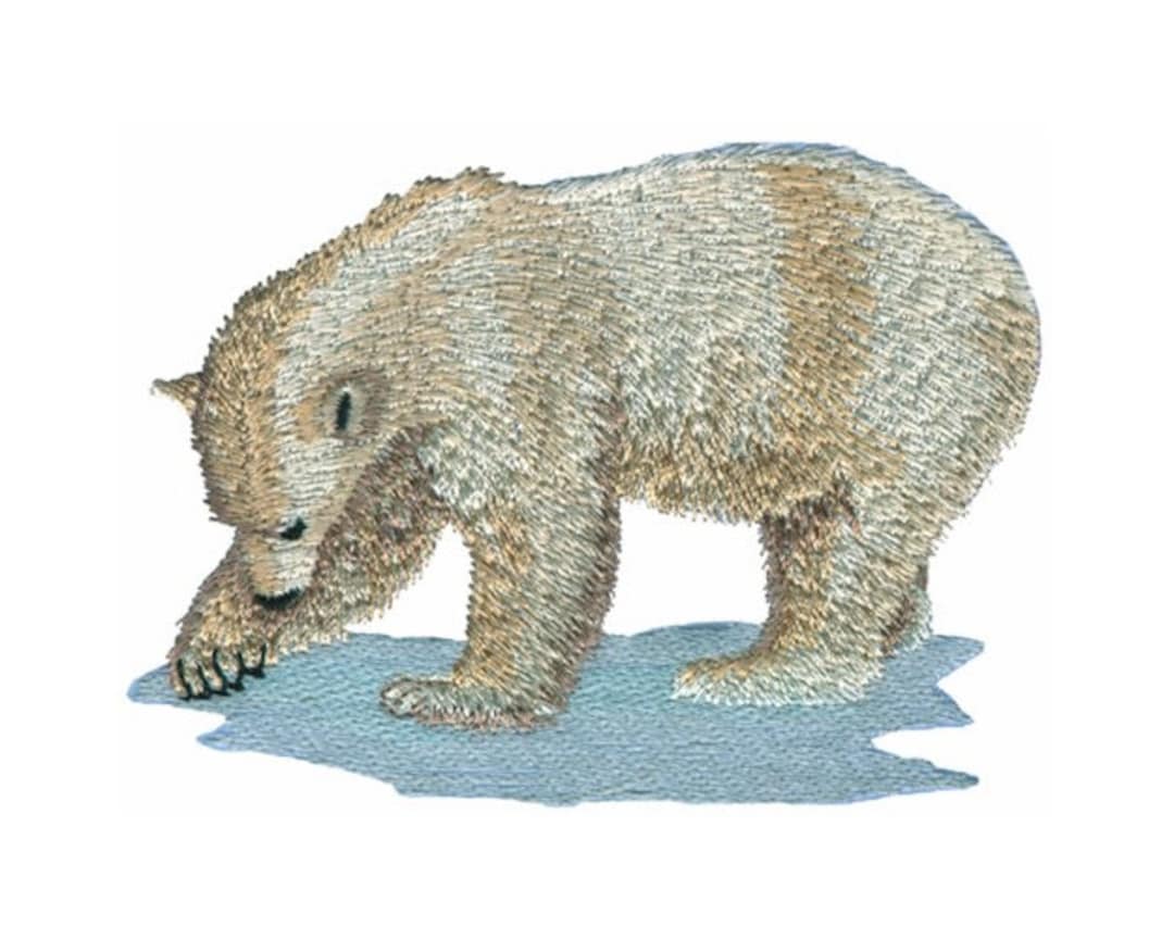 Polar Bear Machine Embroidery Design - Etsy