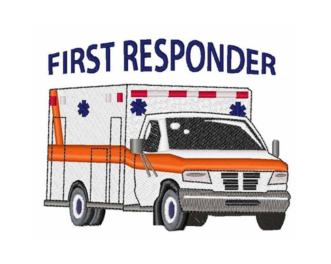 First Responder - Machine Embroidery Design - Etsy