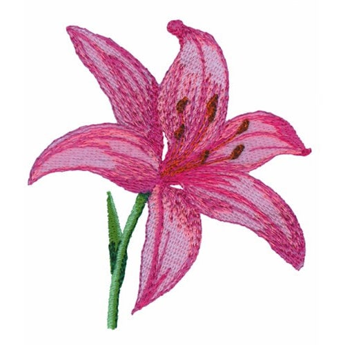 Lily Flower Wreath Embroidery Design 6 Sizes Instant - Etsy