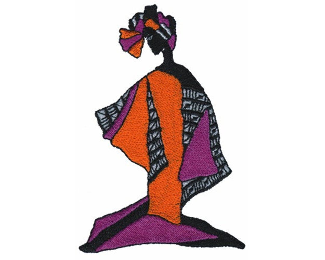 African Art Machine Embroidery Design - Etsy