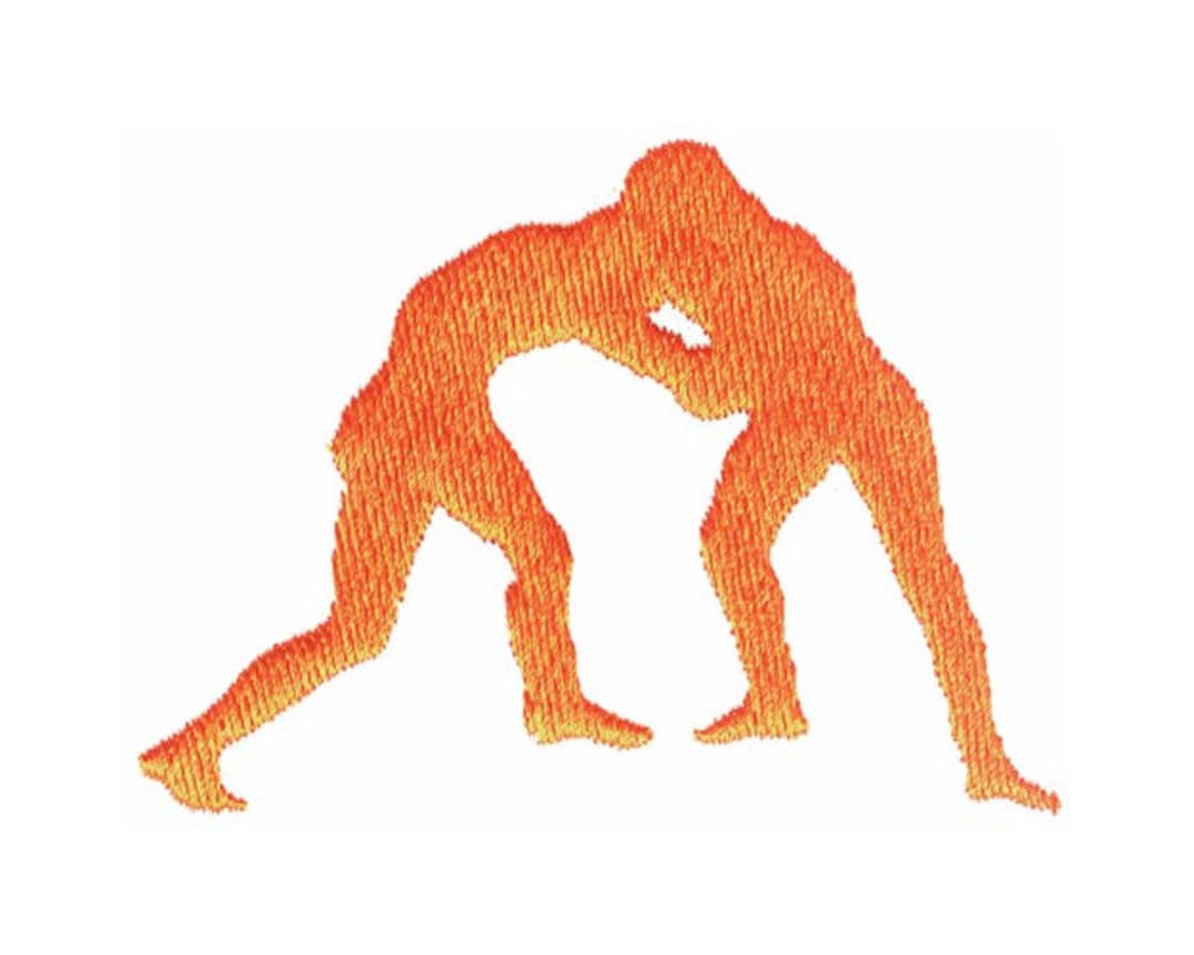 Wrestlers - Machine Embroidery Design - Etsy