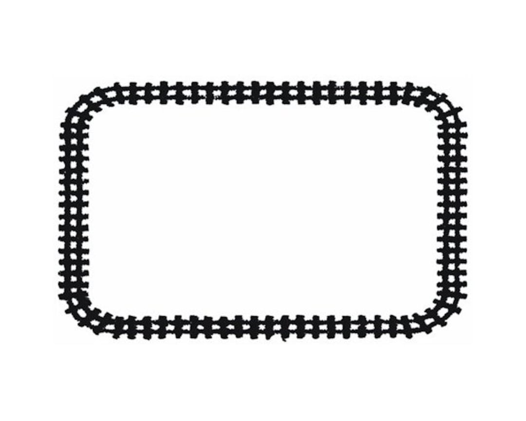 Train Tracks Border - Machine Embroidery Design - Etsy