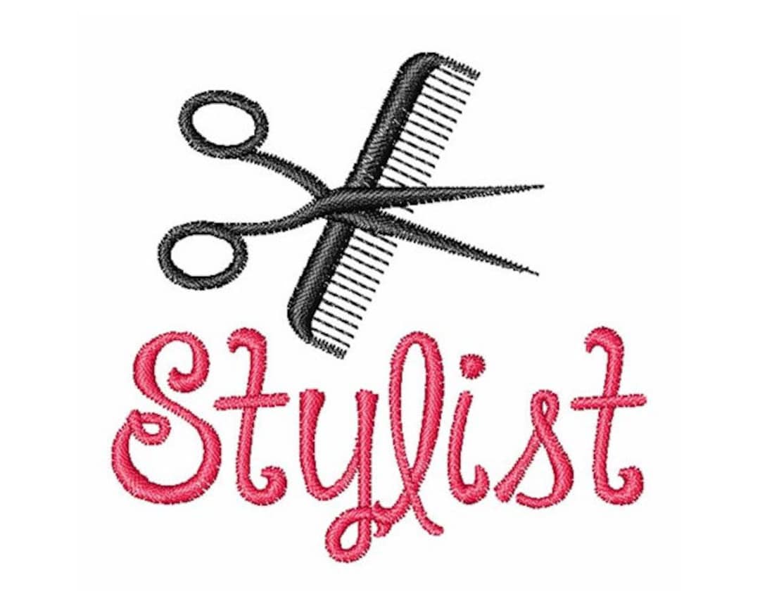 Hair Stylist - Machine Embroidery Design - Etsy