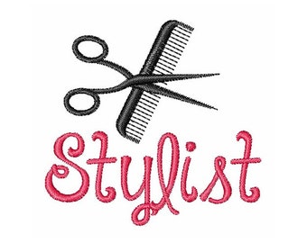 Hair Dresser Rollers Machine Embroidery Design, Embroidery Designs ...