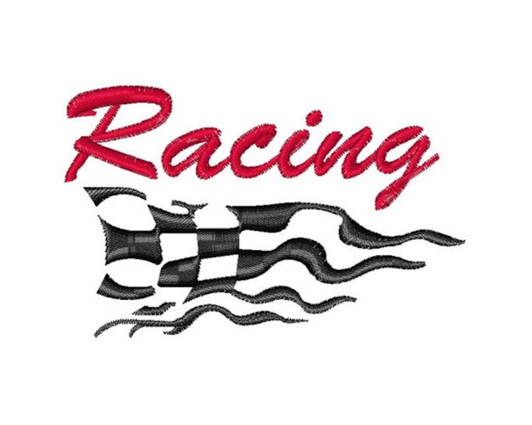 Racing - Machine Embroidery Design - Etsy