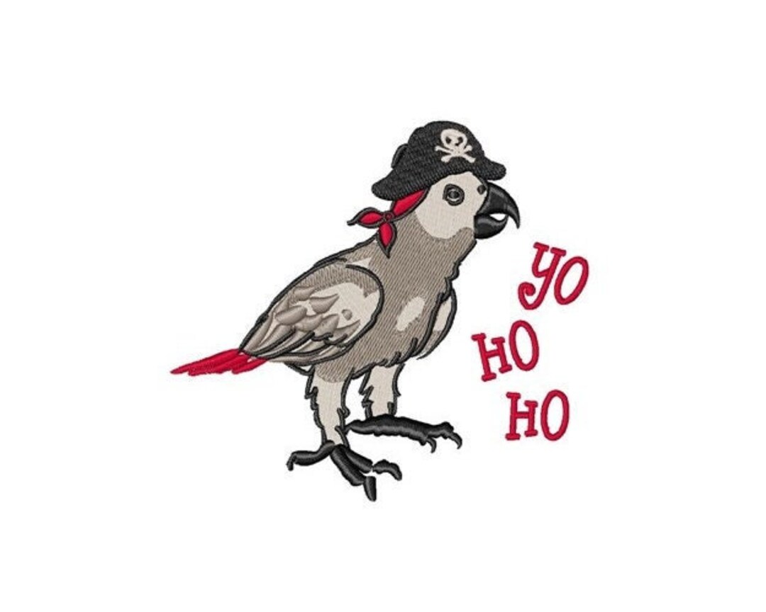 Yo Ho Ho Pirate - Machine Embroidery Design - Etsy