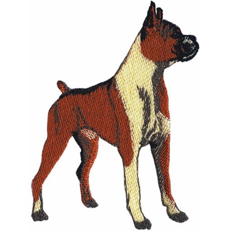 Boxer Dog Embroidery - Etsy