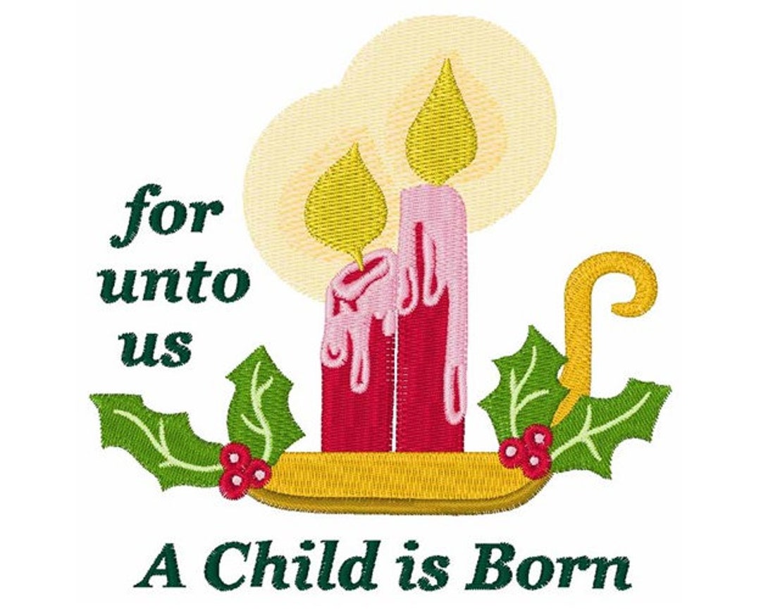 A Child is Born - Machine Embroidery Design - Etsy