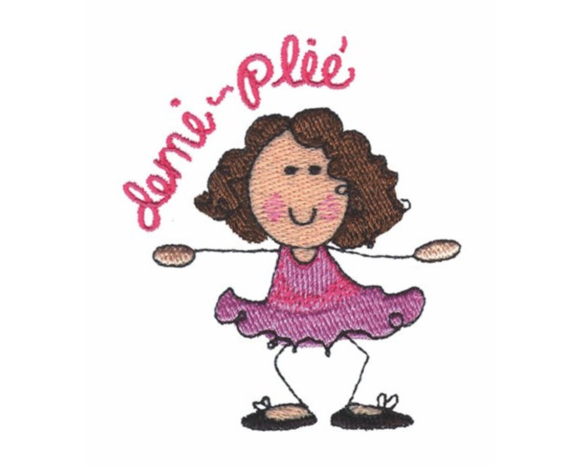 Demi-plie Machine Embroidery Design - Etsy