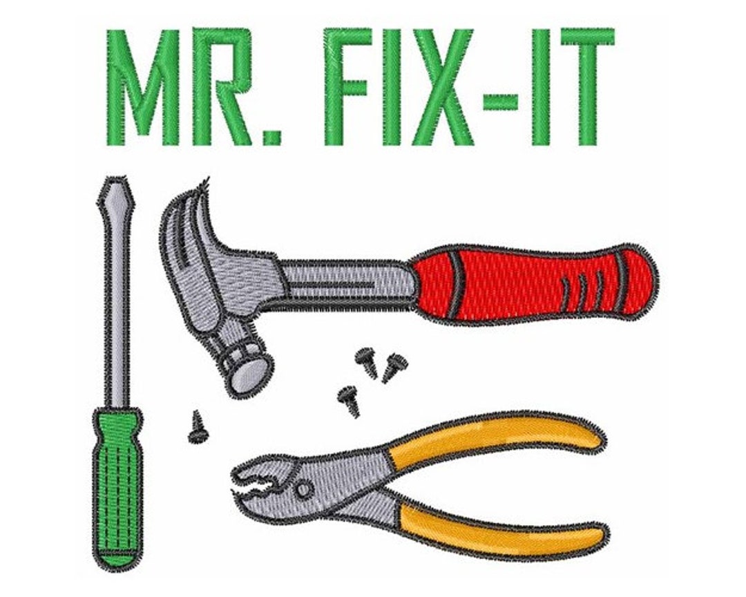 Mr Fix It Machine Embroidery Design - Etsy