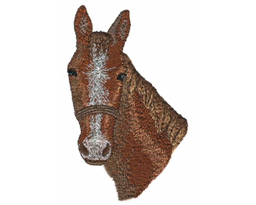 Horse Head Machine Embroidery Design - Etsy
