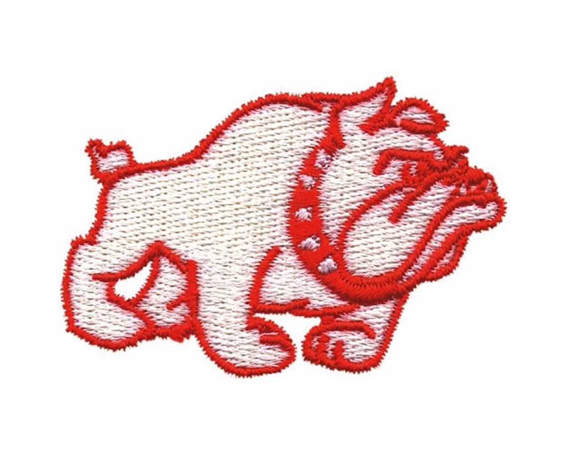 Bulldog Machine Embroidery Design - Etsy