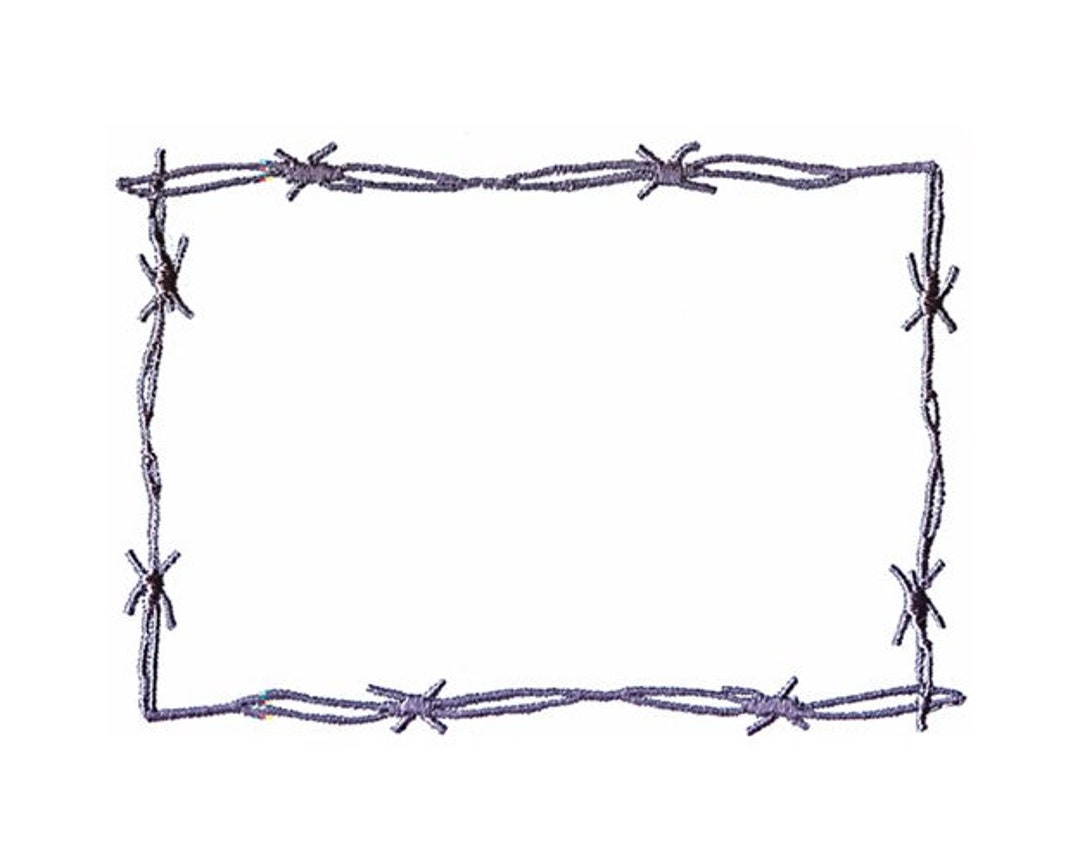 Barb Wire Border - Machine Embroidery Design - Etsy