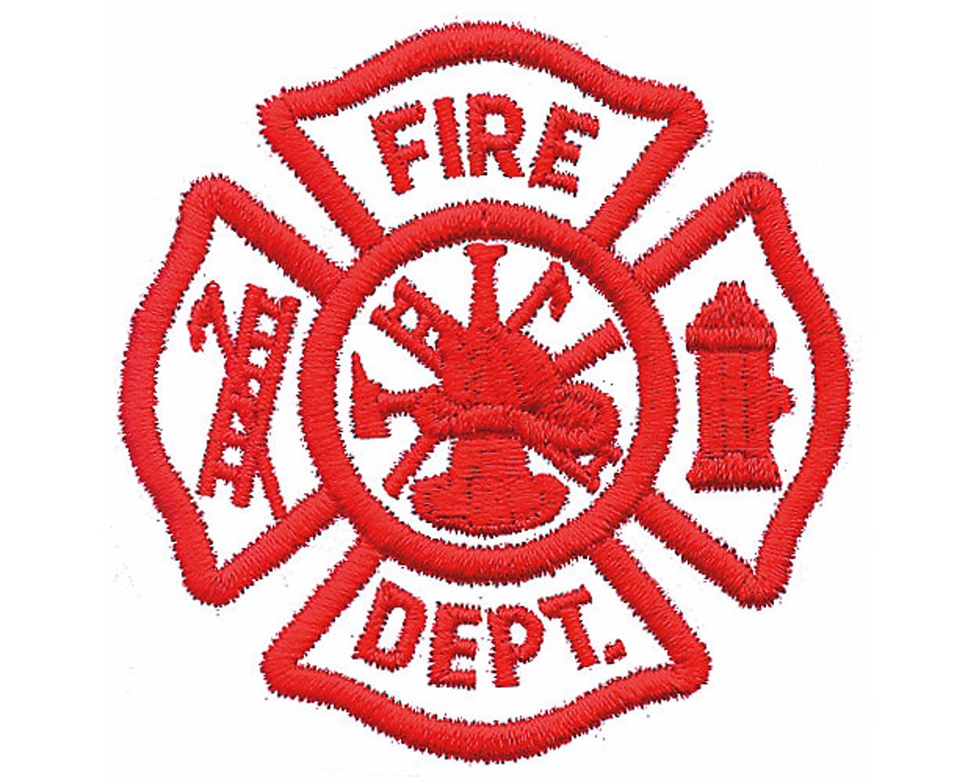 Fire Dept Cross - Machine Embroidery Design - Etsy