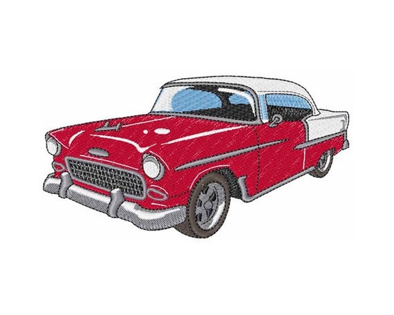 Classic Car Lg Machine Embroidery Design - Etsy