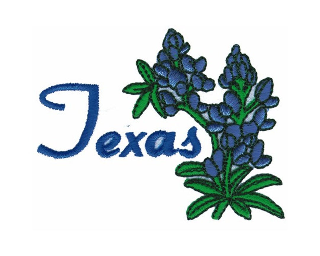 Texas - Machine Embroidery Design - Etsy