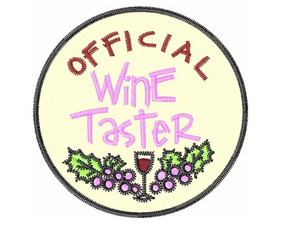 Official Wine Taster - Machine Embroidery Design - Etsy