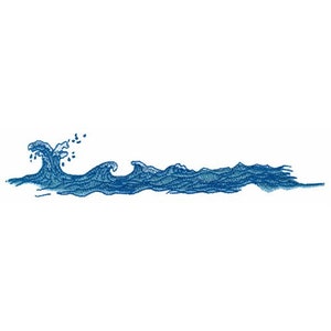 Waves - Machine Embroidery Design - Etsy
