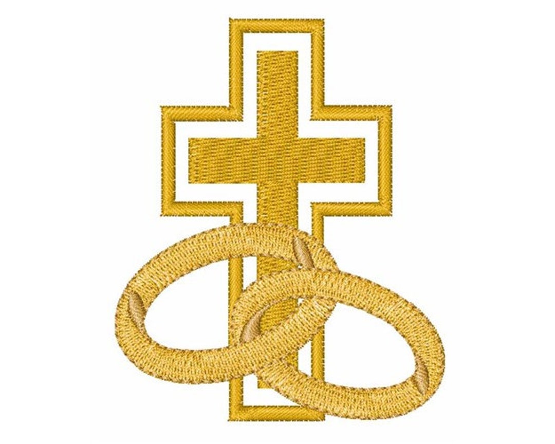 Christian Marriage Machine Embroidery Design - Etsy