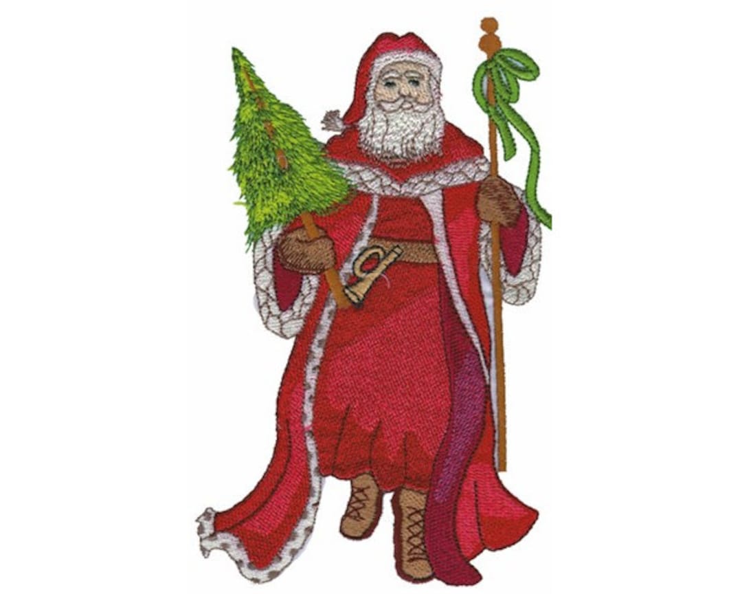 Santa Claus Machine Embroidery Design - Etsy
