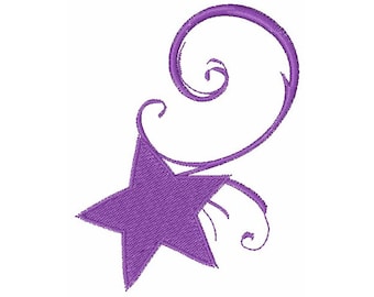 Shooting Swirly Stars Set of 3 Different and in Multiple Sizes Machine ...