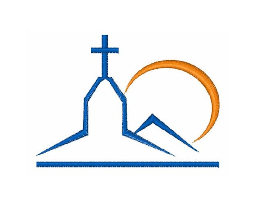 Church - Machine Embroidery Design - Etsy