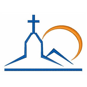 Church - Machine Embroidery Design - Etsy