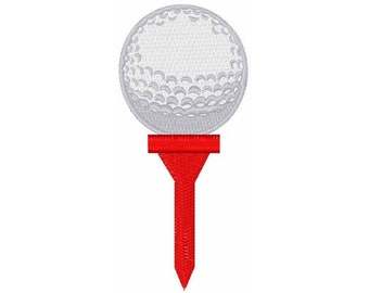 Tee Time Machine Embroidery Design, Golf Ball Embroidery Design - Etsy