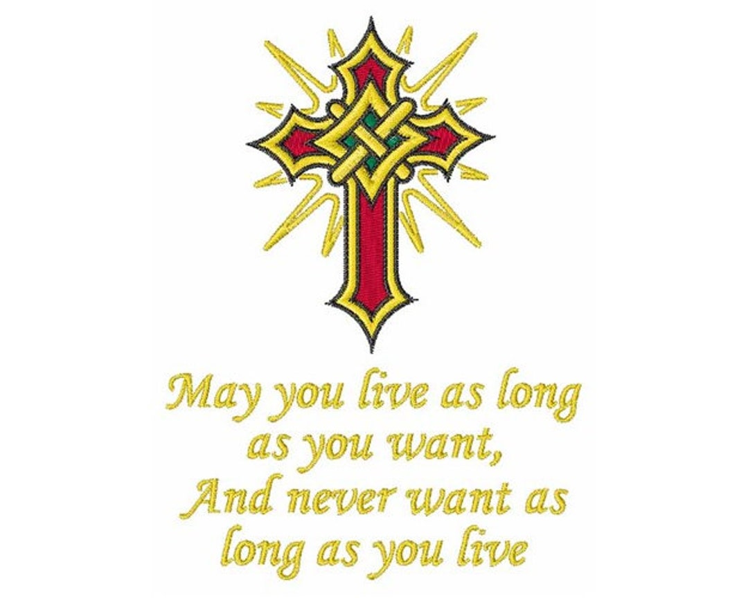 Irish Blessing Machine Embroidery Design - Etsy