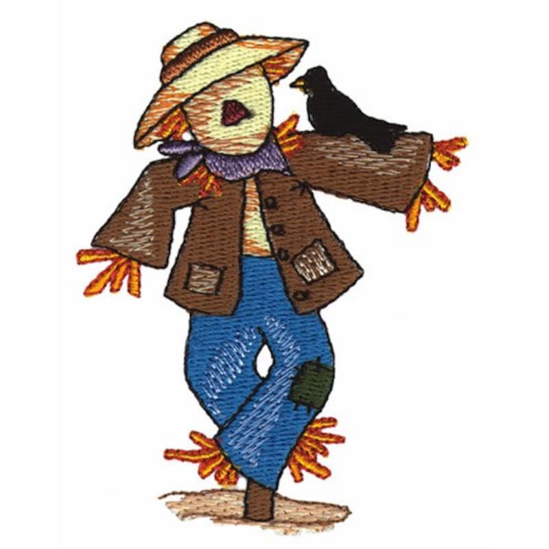 Scarecrow Embroidery - Etsy