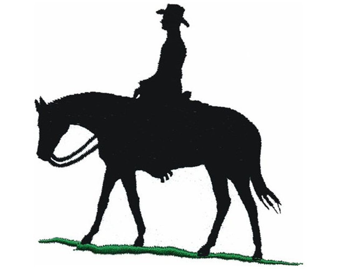 Horse & Rider Machine Embroidery Design - Etsy