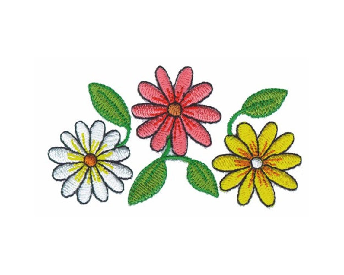 Daisies - Machine Embroidery Design - Etsy