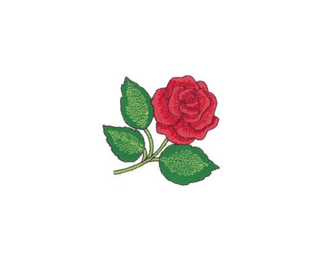 Rose - Machine Embroidery Design - Etsy