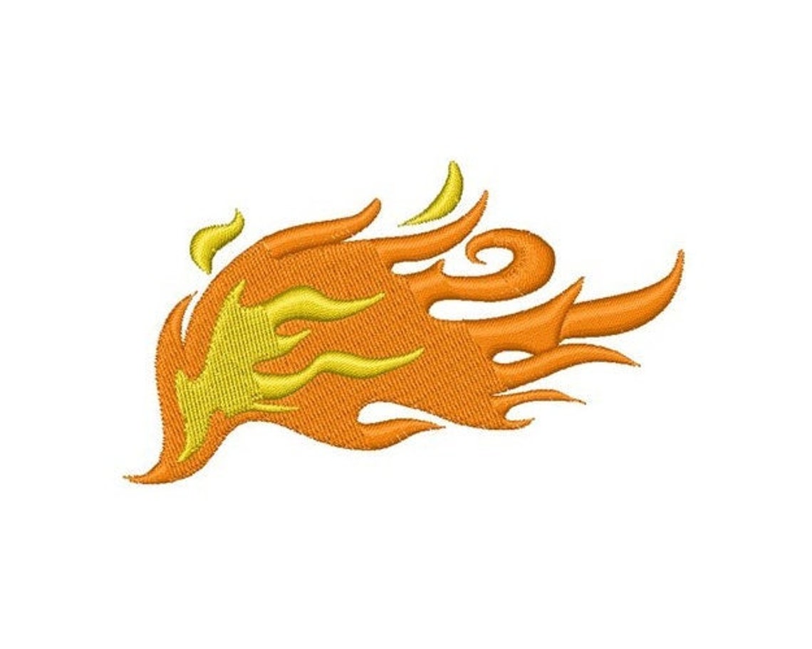 Fire Flames Machine Embroidery Design - Etsy