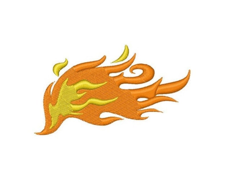 Fire Flames Machine Embroidery Design - Etsy