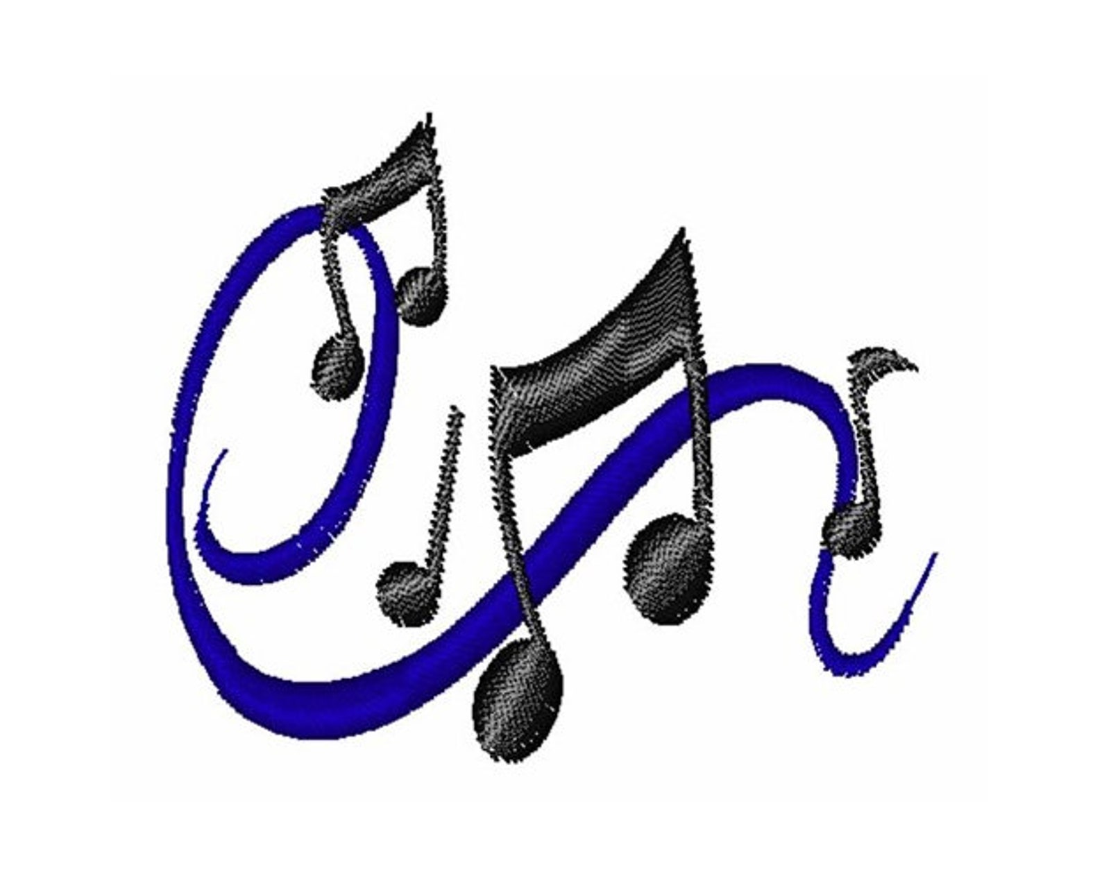 Music Notes - Machine Embroidery Design - Etsy