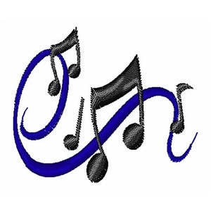 Music Notes Machine Embroidery Design - Etsy