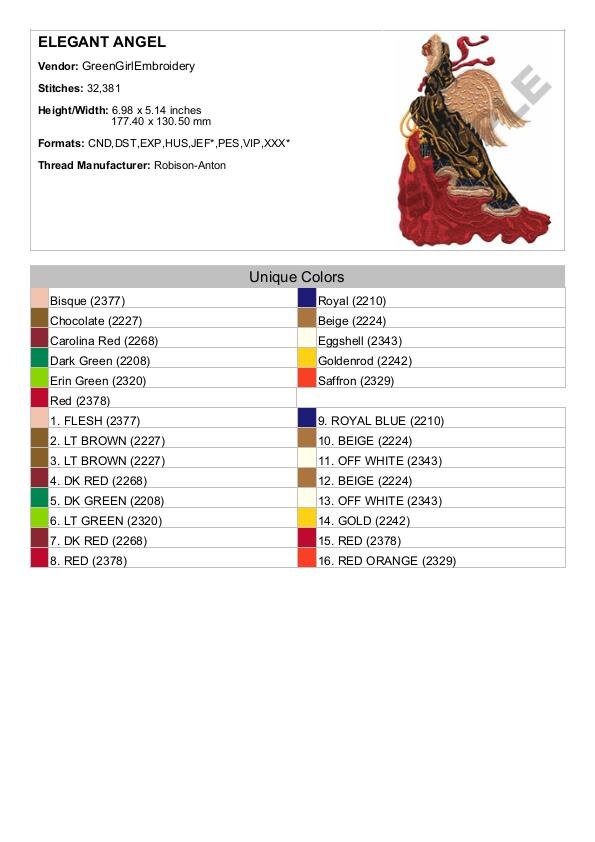 Elegant Angel Machine Embroidery Design - Etsy