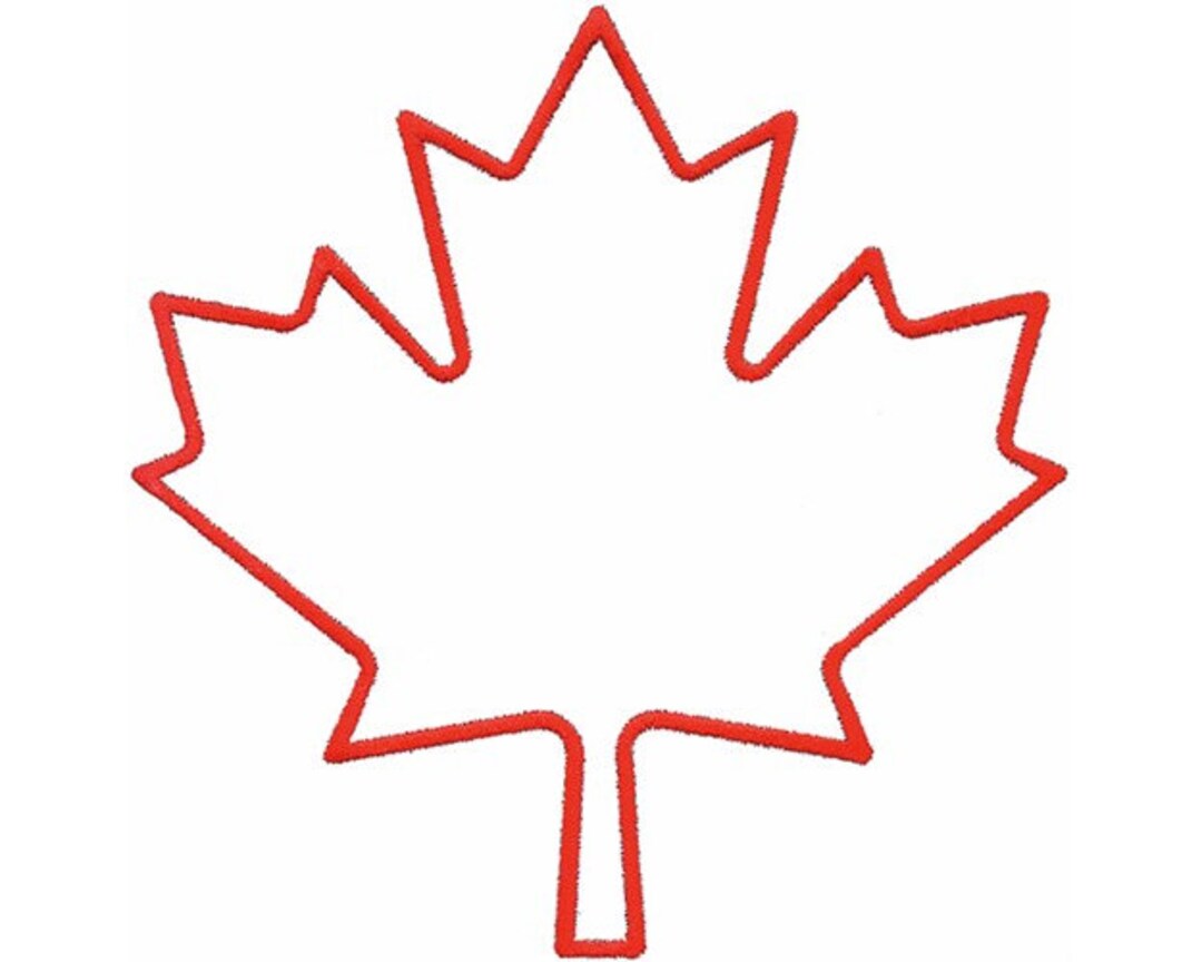 Maple Leaf Border - Machine Embroidery Design - Etsy