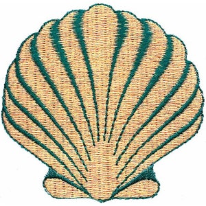 Shell Machine Embroidery Design - Etsy