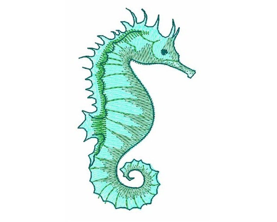 Seahorse - Machine Embroidery Design - Etsy