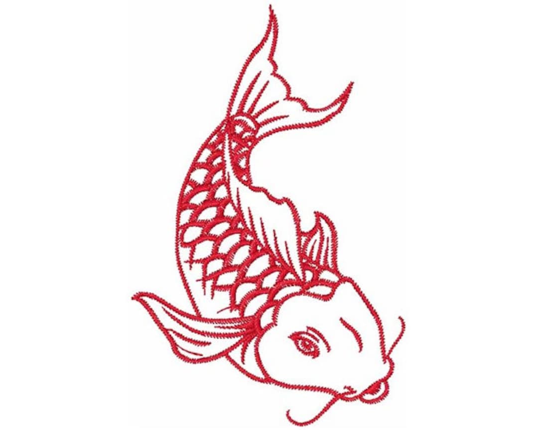 Koi Fish Outline