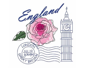 London Bus Embroidery Design. Machine Embroidery Design. Double Decker ...