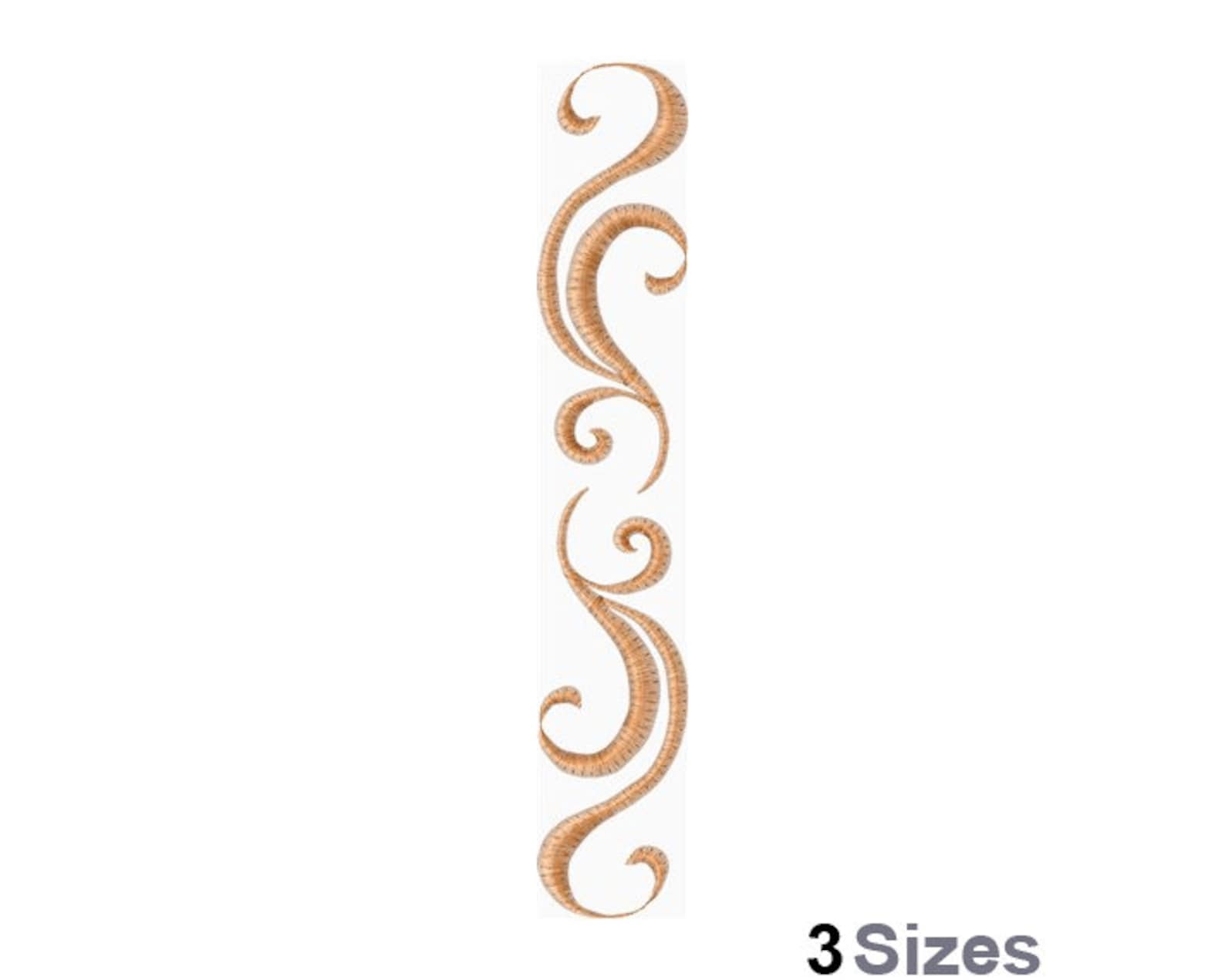 Scroll - Machine Embroidery Design - Etsy