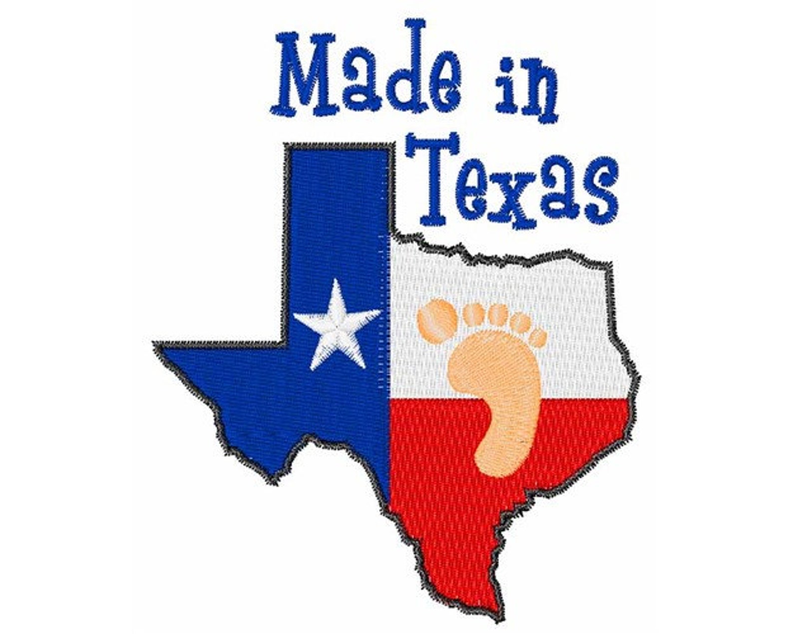 Made in Texas Machine Embroidery Design - Etsy