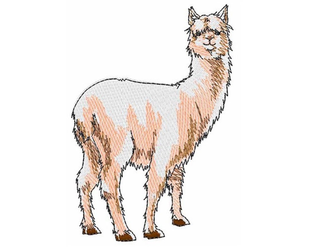 Alpaca - Machine Embroidery Design - Etsy