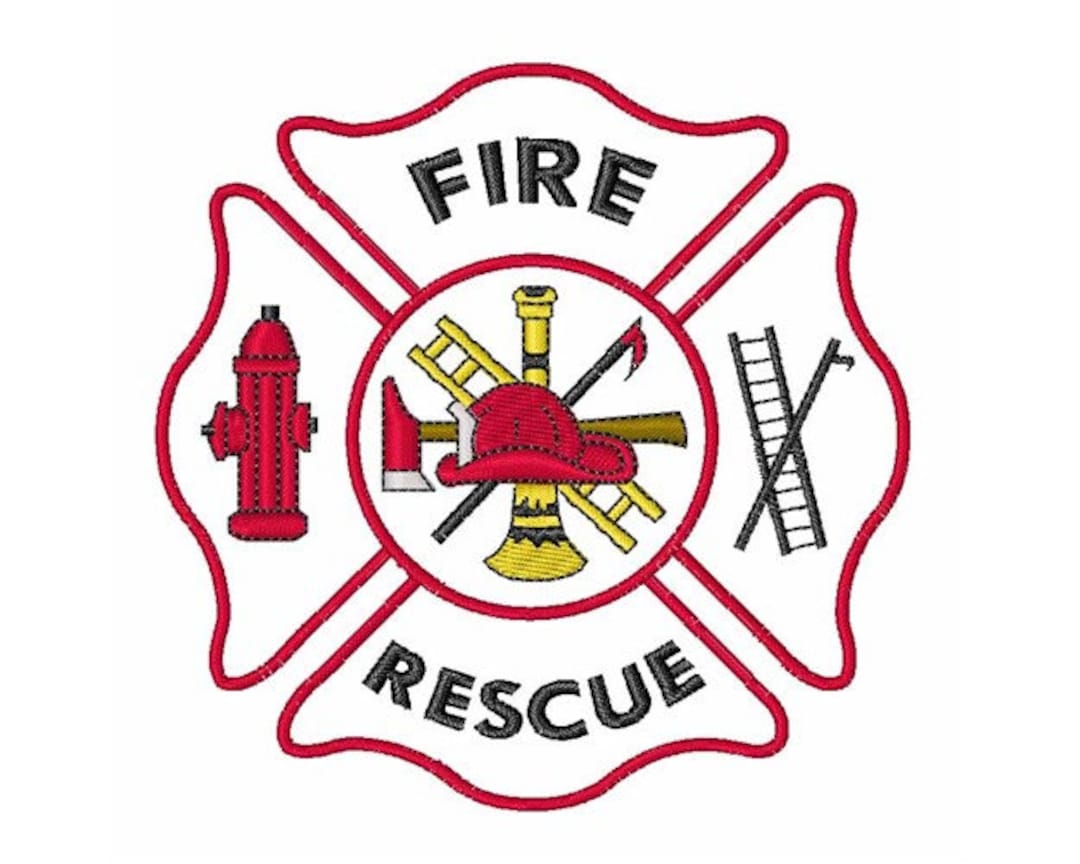 Maltese Cross Fire Rescue - Machine Embroidery Design - Etsy