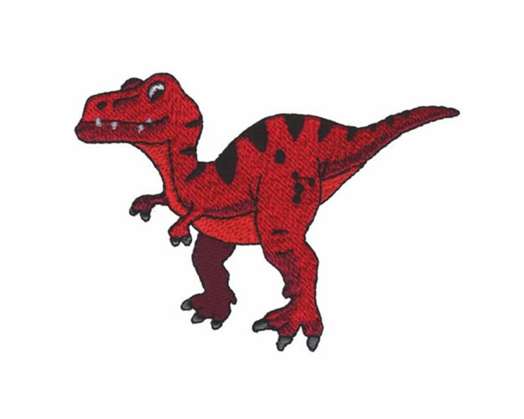Velociraptor Machine Embroidery Design - Etsy