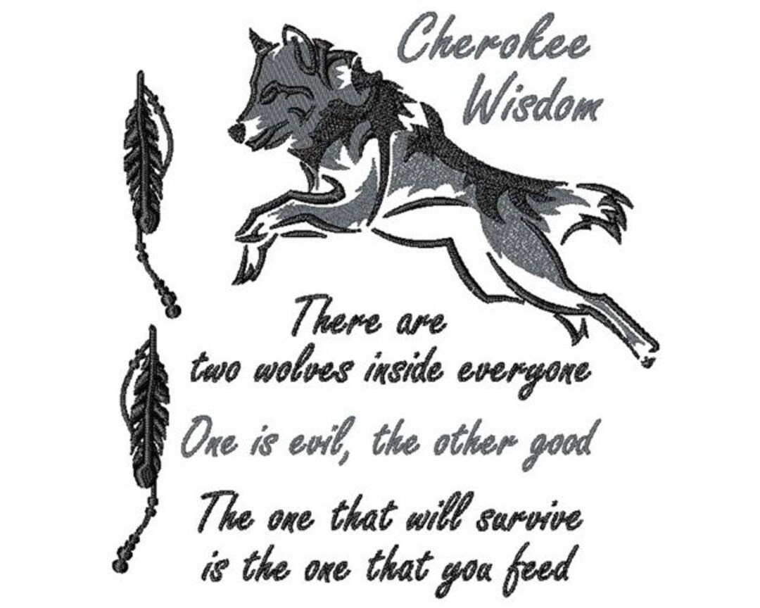 Cherokee Wisdom - Machine Embroidery Design - Etsy