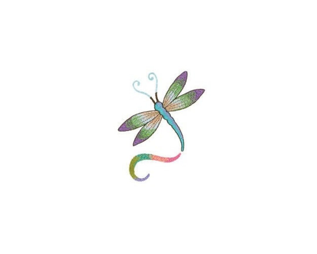 Dragonfly Machine Embroidery Design - Etsy